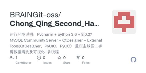 GitHub BRAINGit oss Chong Qing Second Hand House Visual 运行环境说明