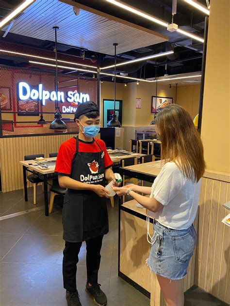 Mẫu Thiết Kế Tạp Dề Dolpan Sam Nướng Bàn đá Hàn Quốc Mới Nhất