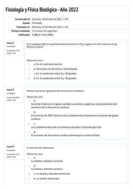 Autoevaluación Fisiología y Física Biológica Unidad 3 Jhoselin