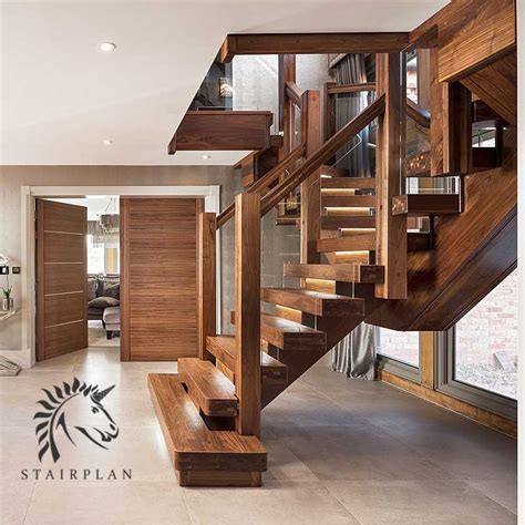 Luxury Staircases In American Black Walnut