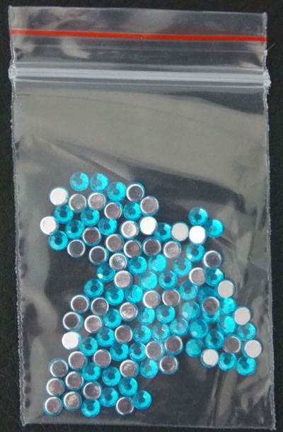 bastelrausch de Glitzersteine rund 3 mm türkisblau