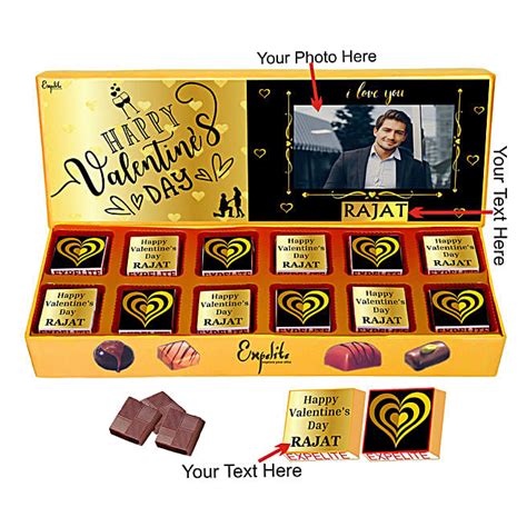 Buysend Personalised I Love You Chocolate T Box Online Fnp