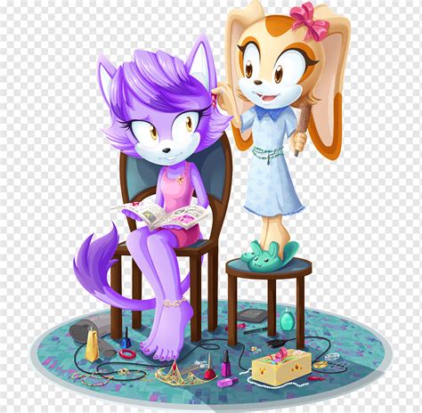 Blaze The Cat Cream The Rabbit Amy Rose Tails Sonic The Hedgehog🌻