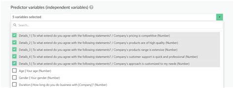 Key Driver Analysis Survalyzer Help Center