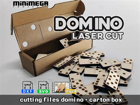 Domino Laser Cut File Domino Box Svg Dxf File Game Board File