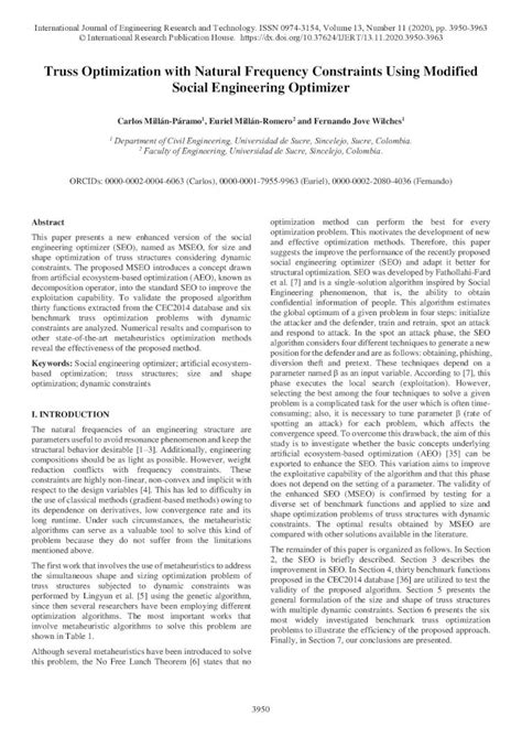 Pdf Truss Optimization With Natural Frequency Constraints Ho Huu