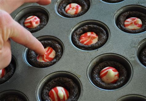 Peppermint Truffle Brownie Bites Recipe