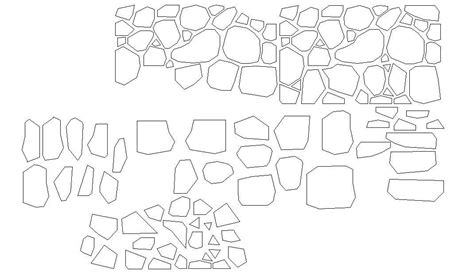 Stone Wall Elevation Design Free Cad Blocks Download