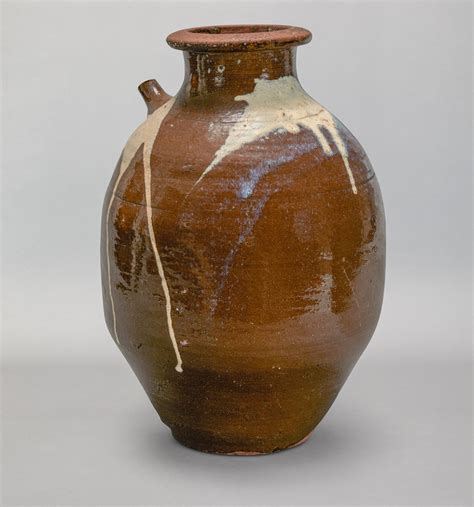 Small Tamba Wine Pot With Pouring Spout Naga Antiques