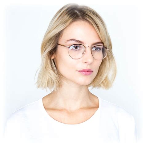 Linda Farrow 586 C4 Angular Optical Frames Rose Gold Linda Farrow