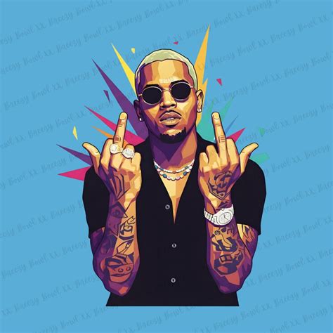 Chris Brown Middle Finger Png Breezy Bowl Xx Rap Music Icon Concert