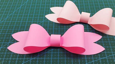 Easy Paper Bow Ribbon How To Make Bow Out Of Paper Paper Bow Paper Ribbon Crafts How To