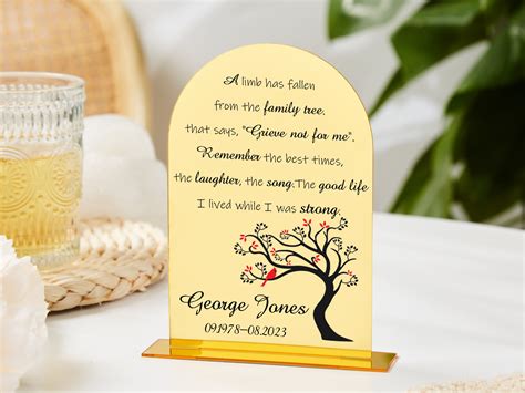 In Loving Memory Table Signmemorial Signacrylic Wedding Etsy