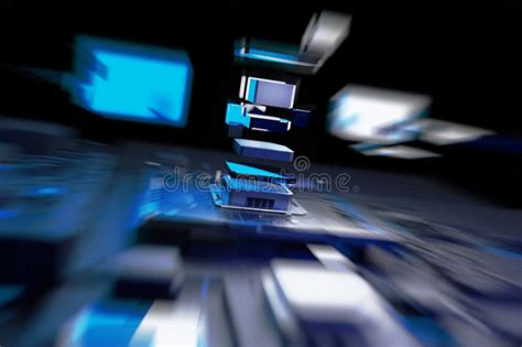 3d Rendering Cpu Central Computer Processors Cyber Technology Concept