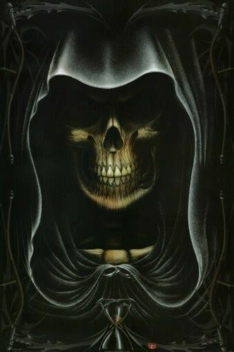 Grim Reapers Face Grim Reapers Face With A Wicked Smile On Craiyon