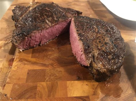Ribeye 1325 For 2hrs Cast Iron And Butter Finished Rsousvide