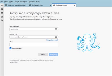 Konfiguracja Poczty E Mail W Mozilla Thunderbird