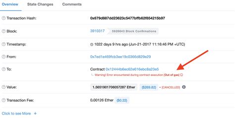 my transaction fails with out of gas error eth erc20