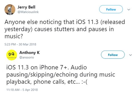 Ios 113 Audio Stuttering Problems Music Skipping Issues Being