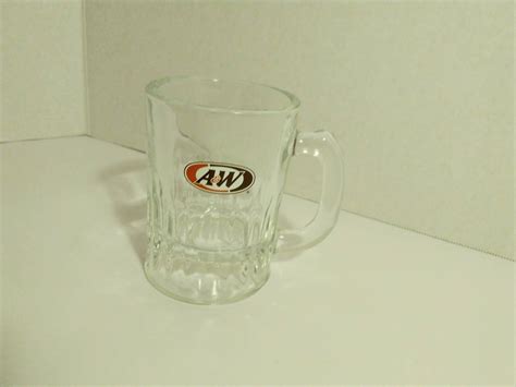 Small Vintage A And W Rootbeer Mug Small Retro Glass Rootbeer Float Mug