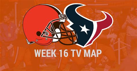 Houston Texans Vs Cleveland Browns Week 16 Tv Map Dawgs By Nature