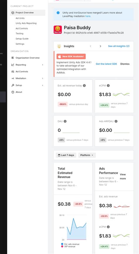 [discontinued] unityads integrate unity ads in your application