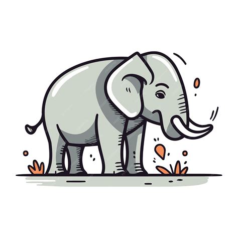 Premium Vector Cartoon Illustration Of Cute Elephant Vector