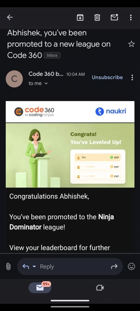 Abhishek Nayak On Linkedin Codingninjas Ninjadominator