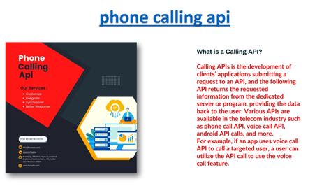Ppt Calling Apis Android Api Calls Voice Call Api Powerpoint