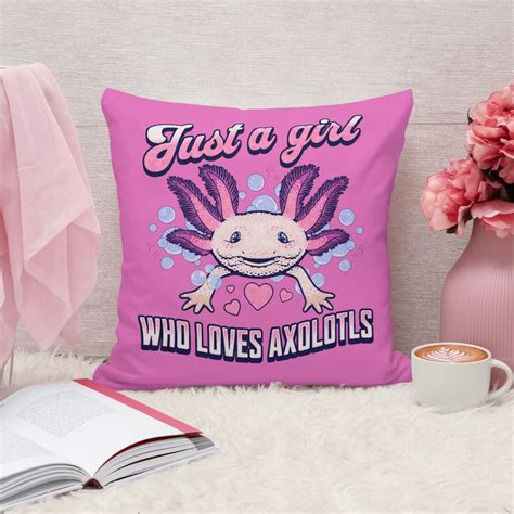 Adorable Double Sided Axolotl Cushion Soft Comfortable Kawaii Etsy