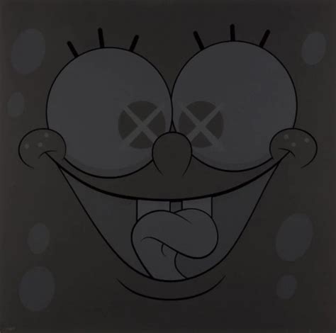 Kaws Kawsbob Black 2011 Screenprint