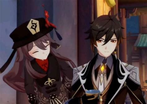 Ху Тао и Чжун Ли Tao Anime Art