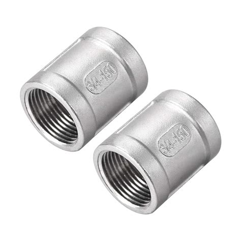 Uxcell Stainless Steel 304 Cast Pipe Fittings Coupling Fitting 3 4 X 3