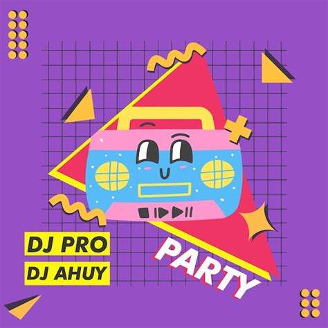 Premium Vector Retro Party Design Vector Element Poster