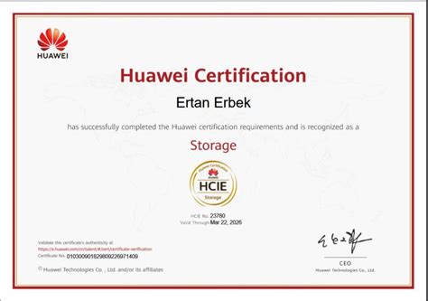 Huawei Storage Hcie Certification Nas Das San Ertan Erbek