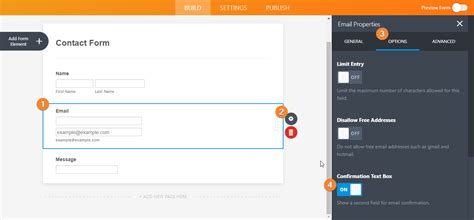 adding an email confirmation field