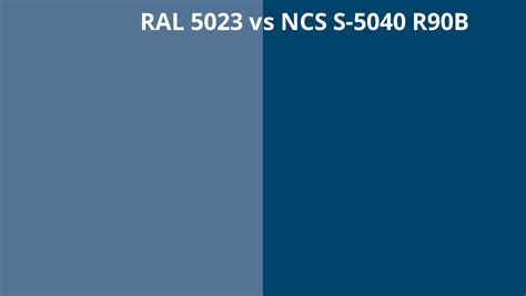 Ral 5023 Vs Ncs S 5040 R90b Ral Colour Chart Uk
