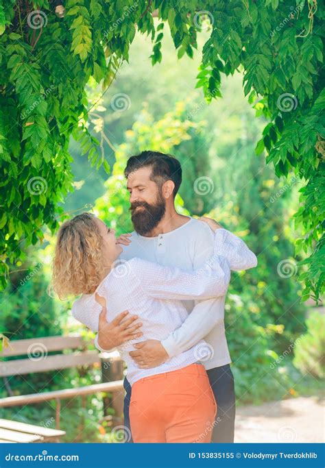 Hot Young Lady Embracing Lover Moaning Romantic Couple In Love Looking