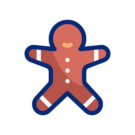 Gingerbread Man Animated Icon Free Christmas Animated Icon