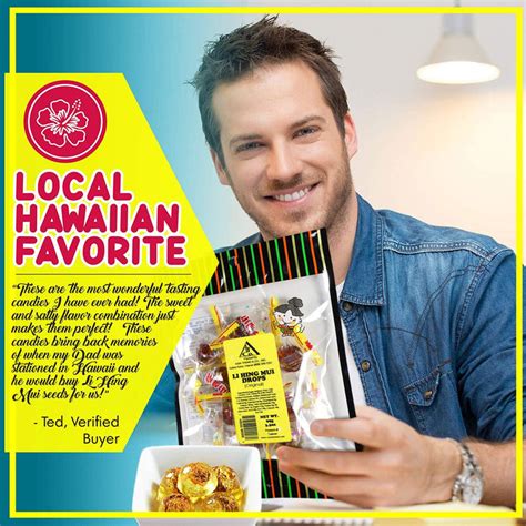 Li Hing Mui Drops Golden Plum Hawaii Candy Snack Hawaii