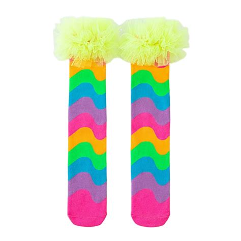 Aofany Girls Cute Long Socks Colorful Trendy Knee High Socks Party
