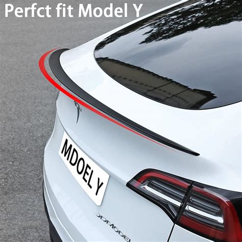 AOSK For Tesla Model Y Rear Spoiler Wings ABS For 2020 2021 Tesla Model