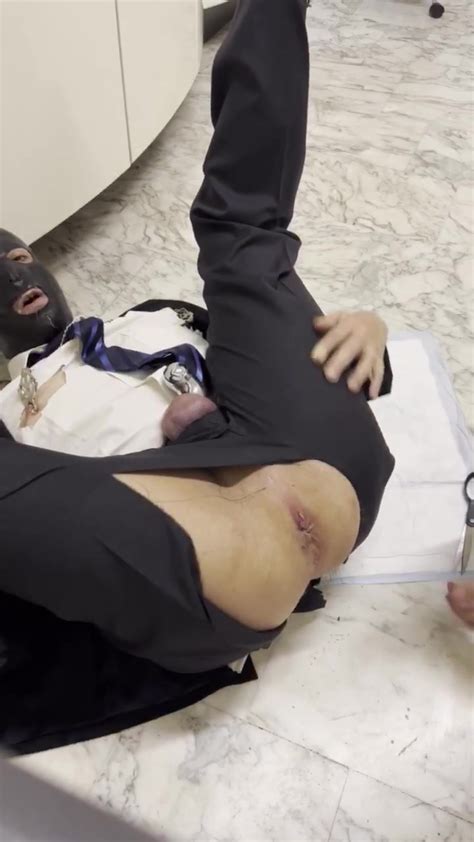 Rubber Fist In Suit With Milk And Bananas