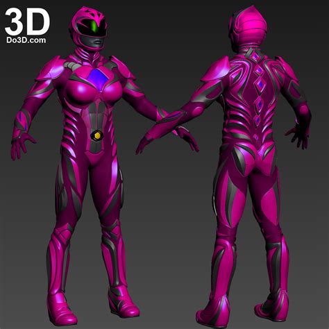 Power Rangers 2017 3d Model Red Ranger Full Suit Pepakura Foam