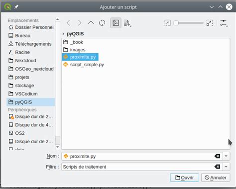 2 Scripts Python Introduction à Pyqgis