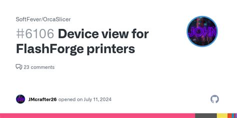 Device View For Flashforge Printers · Issue 6106 · Softfever
