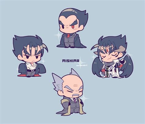 Kazama Jin Mishima Kazuya Devil Jin And Mishima Heihachi Tekken