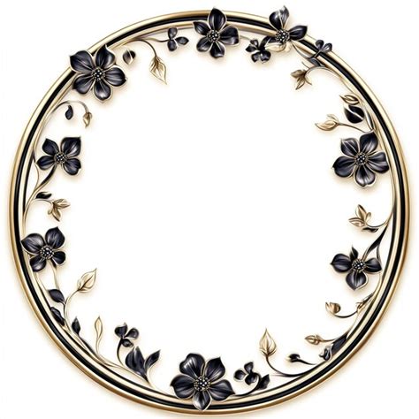 Creative Frame Design For Certificate Gold Color And White Color And