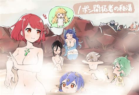 Rule 34 Bath Brighid Xenoblade Hot Spring Huge Breasts Morag Ladair