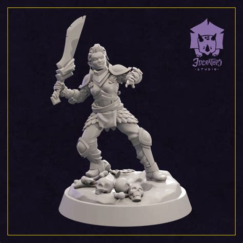 Half Orc Fighter Miniature